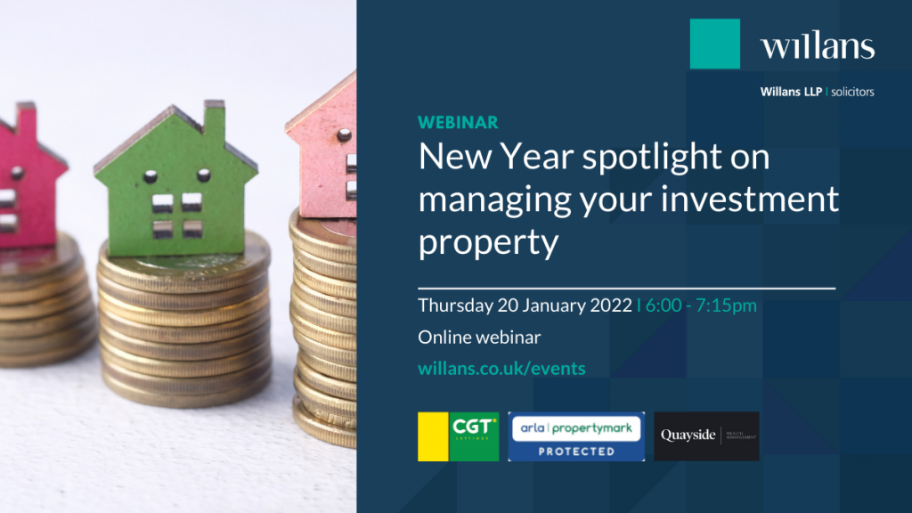 New year spotlight on managing your investment property (webinar) - Willans